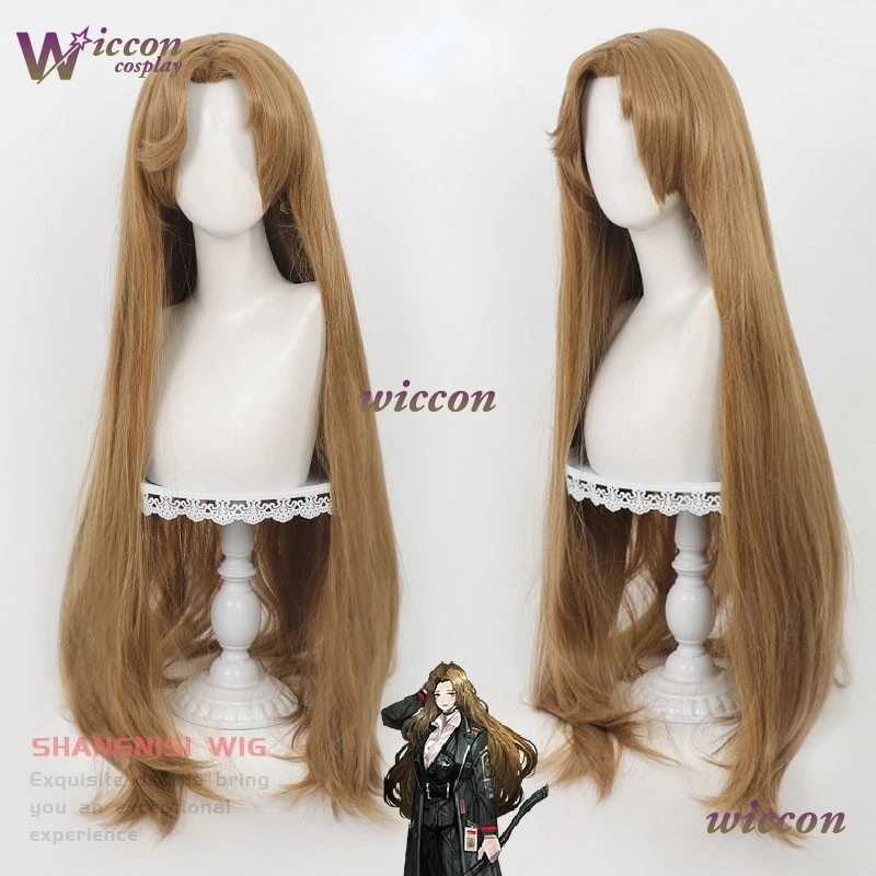 Youko Rodion Cosplay Wig Game Limbus Company 105cm Brown Long Hair Heat ...