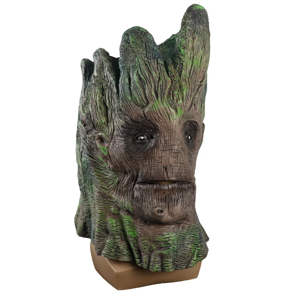 Tree-Man-Latex-Mask-Halloween-Superhero-Groot-Cosplay-Helmet-Full-Face ...