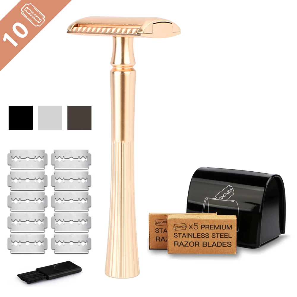 Eco-Friendly-Safety-Razor-for-Women-Reusable-Metal-Double-Edge-Razor ...