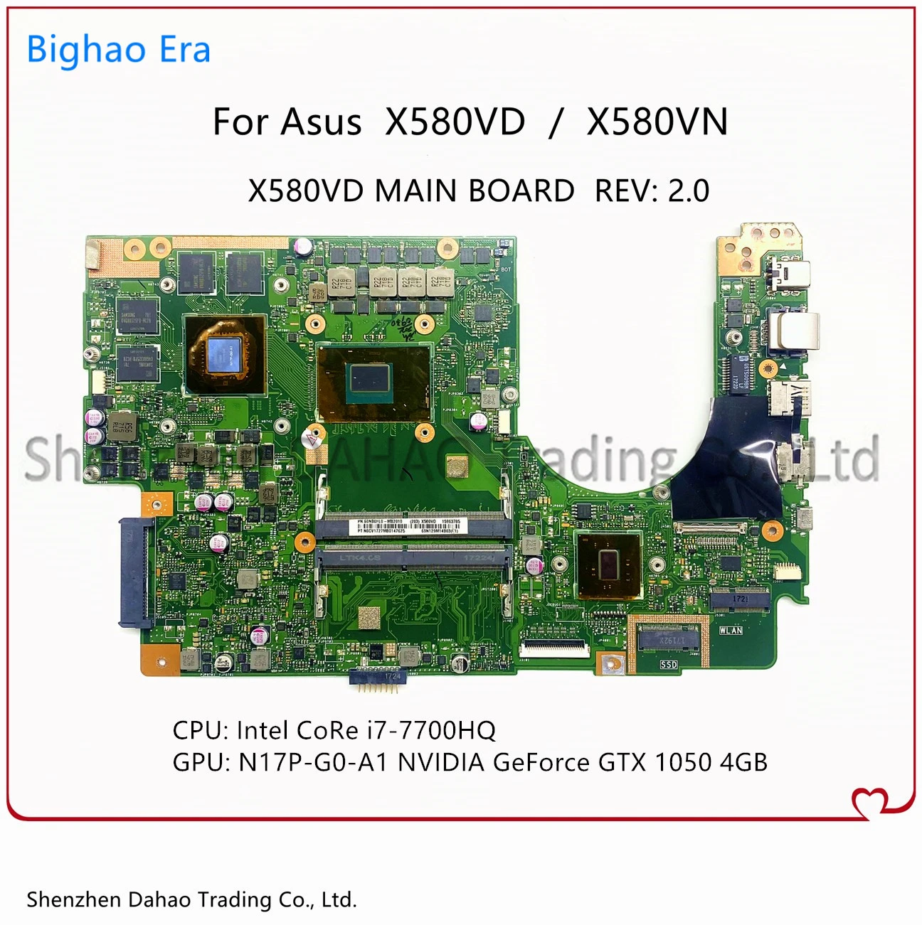 X580VN X580VD Mainboard For ASUS X580 X580V X580VD X580VN Laptop ...