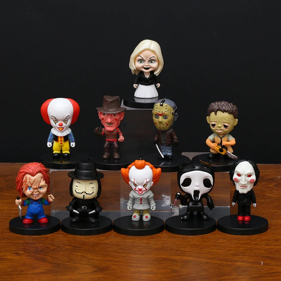 5cm Set Jason Freddy Chucky Tiffany Billy V Leatherface Q Ver PVC ...