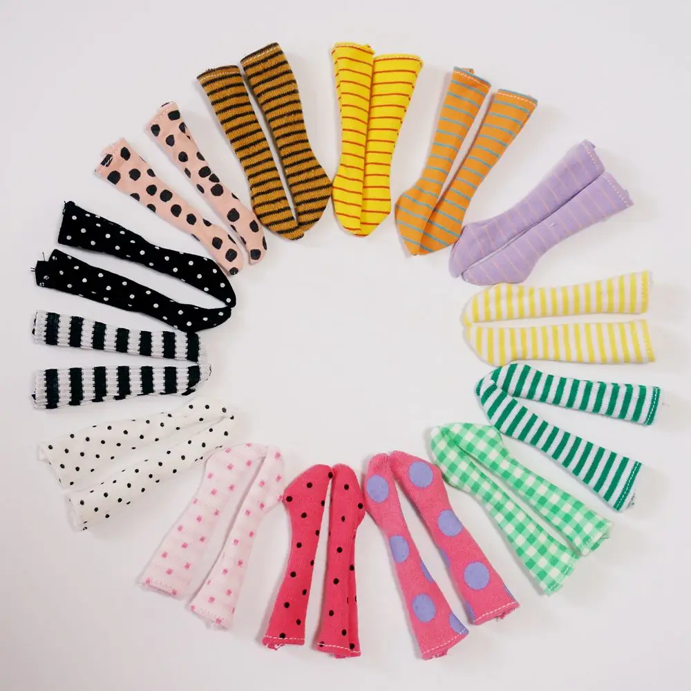 New-1-Pair-Blyth-Clothes-Stripe-Wave-Point-Knee-High-Socks-for-Blyth ...