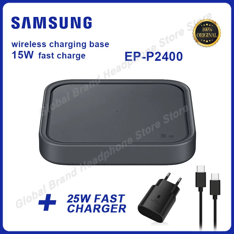 100% Original Samsung Wireless Charger Fast Charger EP P2400ไร้สายชาร์จสำหรับ Galaxy S22/S22 ...