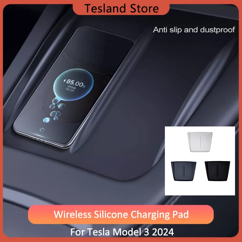 Wireless-Charging-Pad-For-Tesla-Model-3-2024-Highland-Center-Console ...