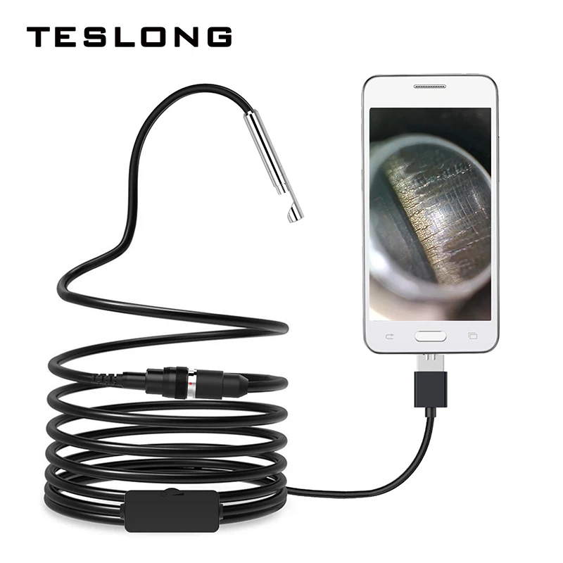 Teslong NTG100 borescope 0.2 inch USB endoscope inspection camera for ...