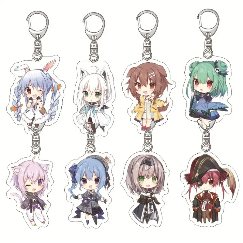 6CM Virtual Anchor Hololive Anime Figures Cosplay Keychain Inugami ...
