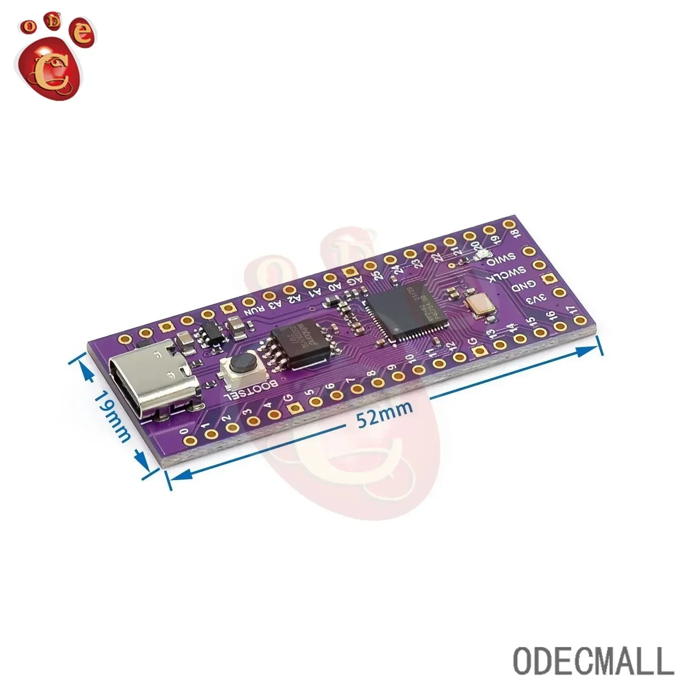 Raspberry Pi Pico Purple Board RP2040, двухъядерный, 264 КБ, флэш ...