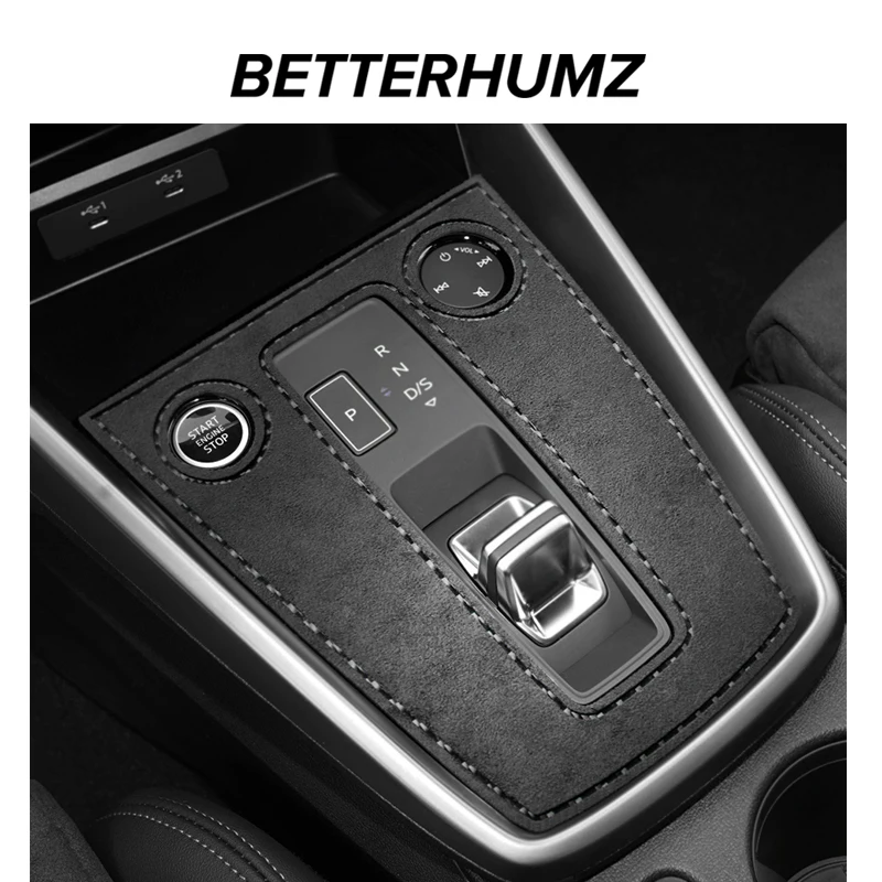 For Audi A3 8y A3l Alcantara Car Center Console Gear Shift Panel Cover ...