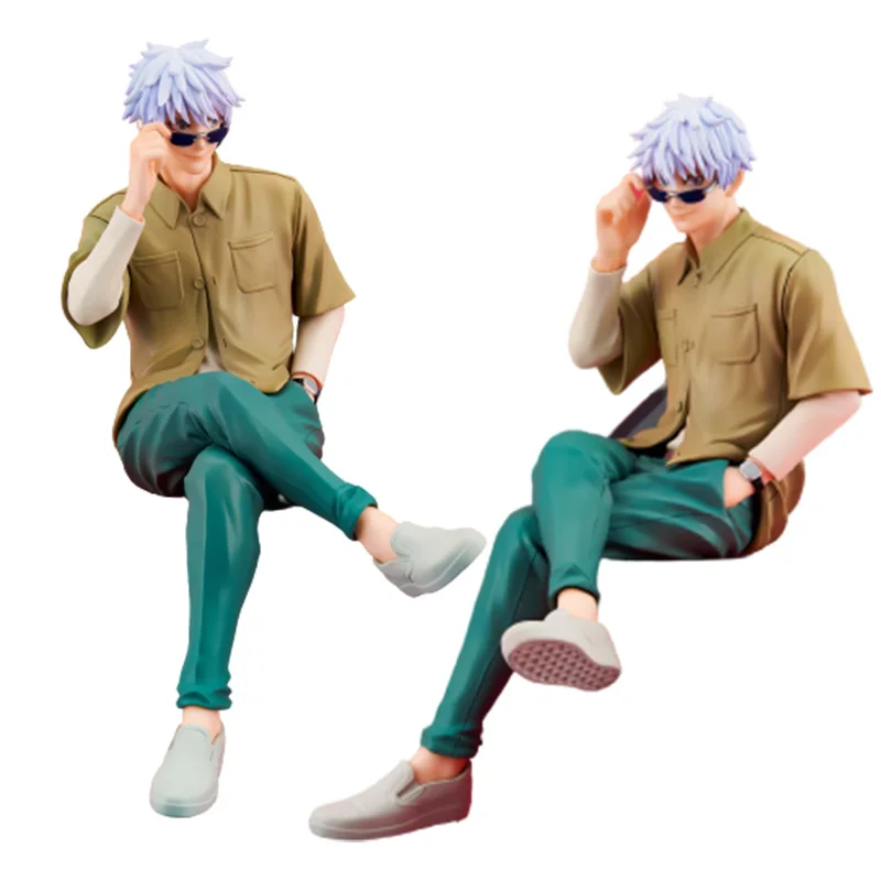 Genuine-15CM-Figure-Anime-Jujutsu-Kaisen-Gojo-Satoru-Sunglasses-Sitting ...