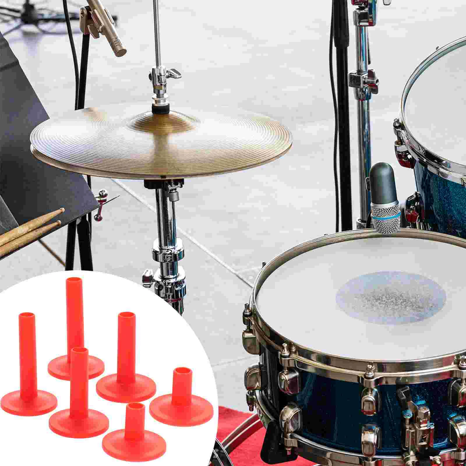12pcs Drum Cymbal Sleeves Casing Pipe Tool Plastic Drum Cymbal Stands ...
