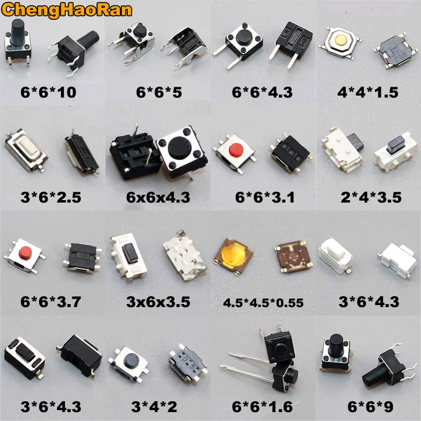 10PCS-Tactile-Push-Button-Switch-Car-Remote-Control-Keys-Button-Touch ...