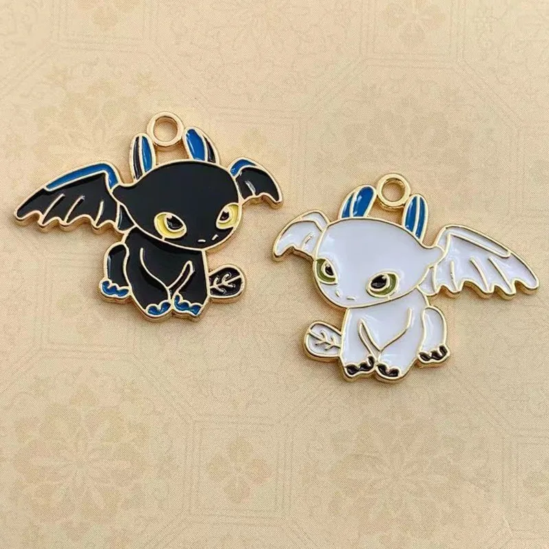 10pcs 27x21mm Enamel Cartoon Charm for Jewelry Making Earring Pendant ...