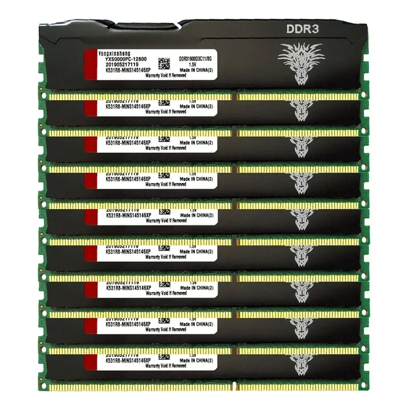 DDR3-8GB-de-RAM-com-Radiador-1333MHz-PC3-10600-Desktop-DIMM-240-pinos-1 ...