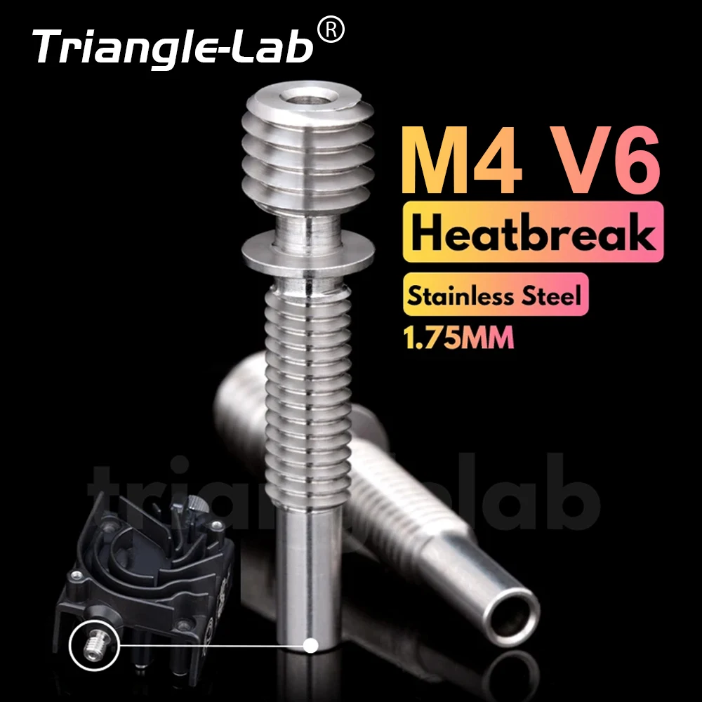 C Trianglelab Stainless Steel M4 V6 Heatbreak M4 V6 Heat Break For M4 ...