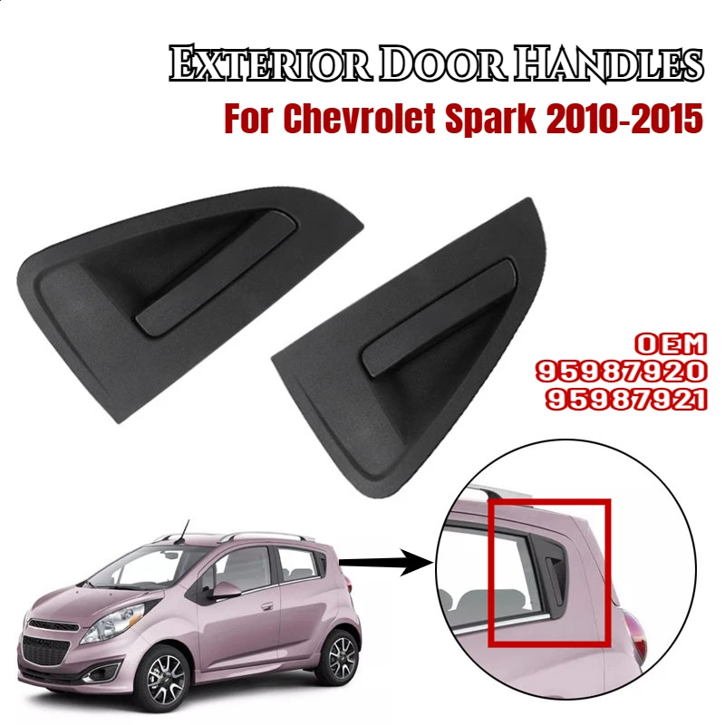 Outside Exterior Door Handles Set For Chevrolet Spark Rear Left Right ...