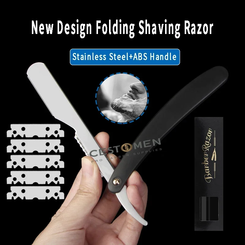 New-Barber-Razor-Haircut-Beard-Eyebrow-Shaving-Tools-Manual-Depilation ...