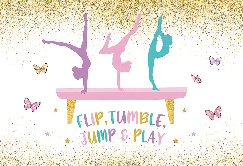 Gymnast Flip Clipart