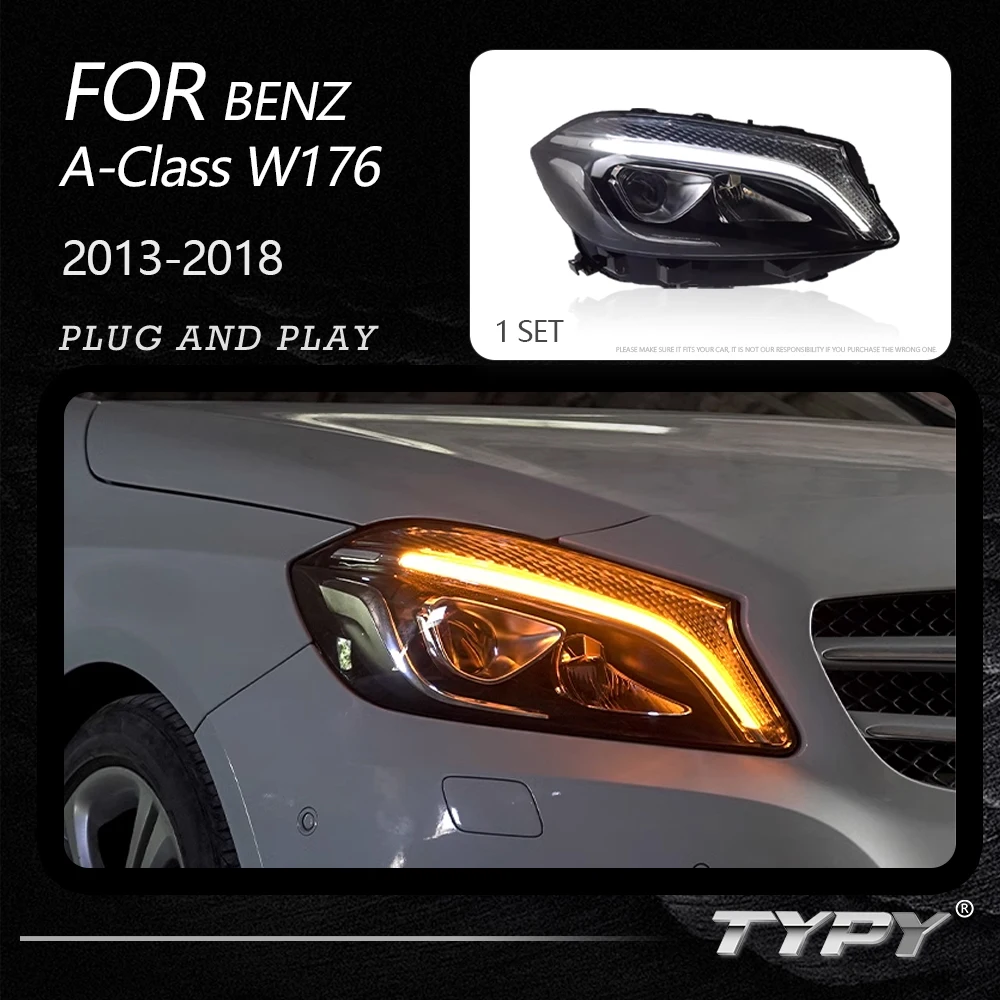 TYPY-Car-headlights-For-Mercedes-Benz-A-Class-W176-2013-2018-LED-Car ...