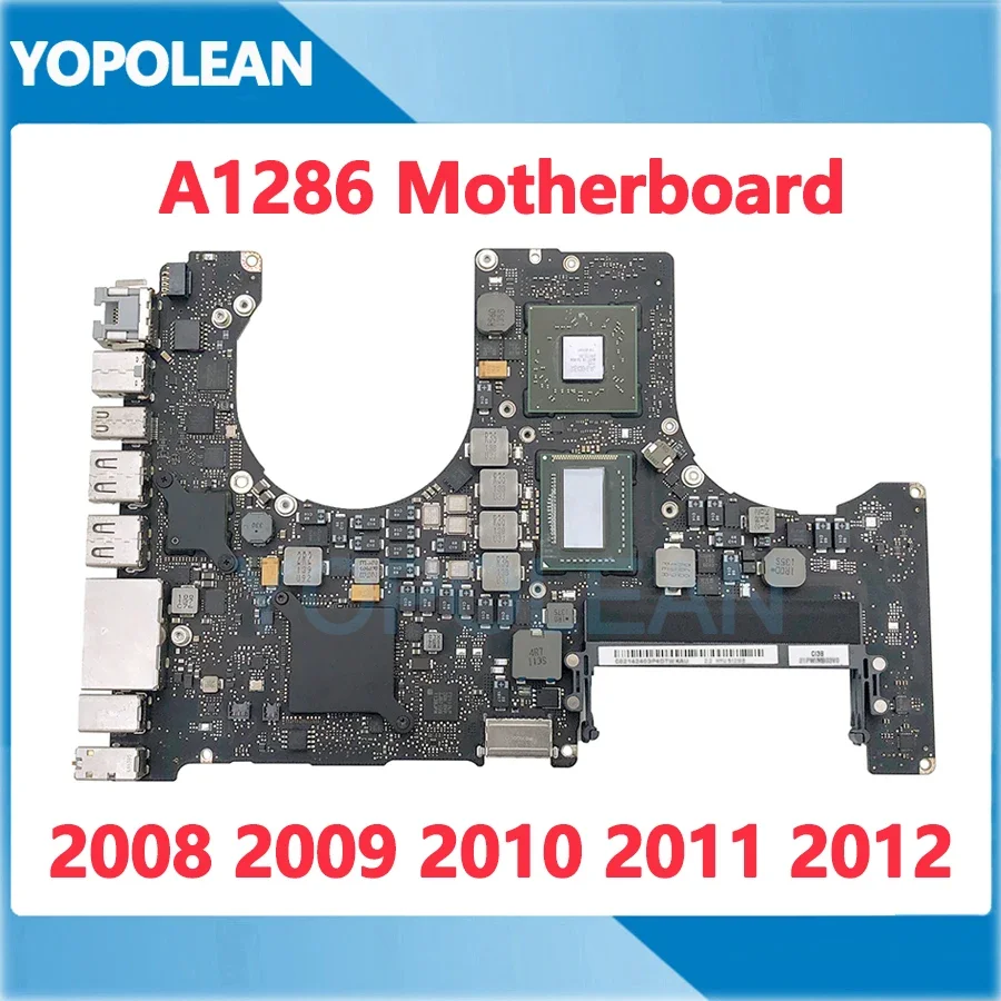 Original-A1286-Motherboard-For-MacBook-Pro-15-A1286-Logic-Board-Core-2 ...