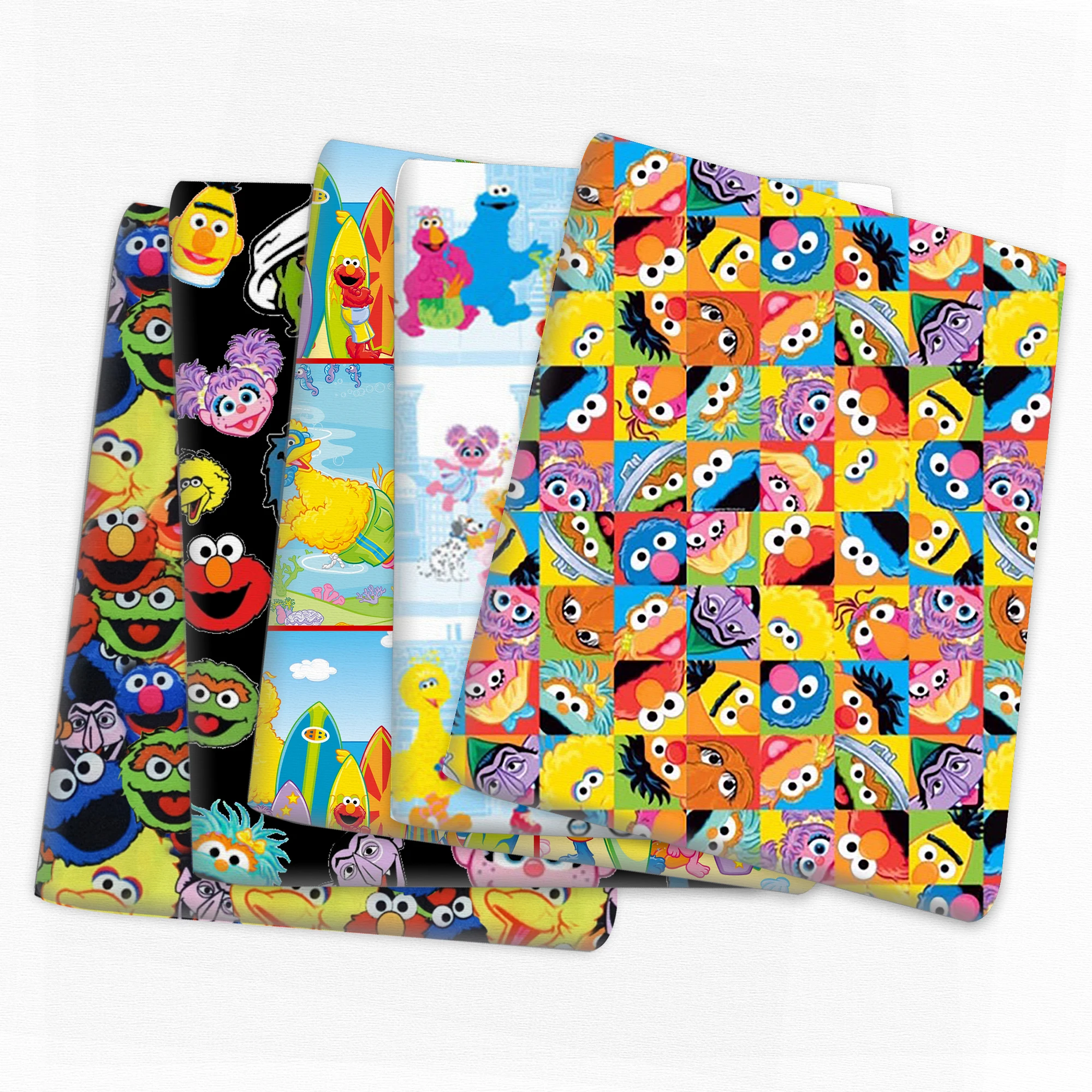 Cookie-Christmas-Monster-50-145cm-100-Cotton-Fabric-Sewing-Quilting ...