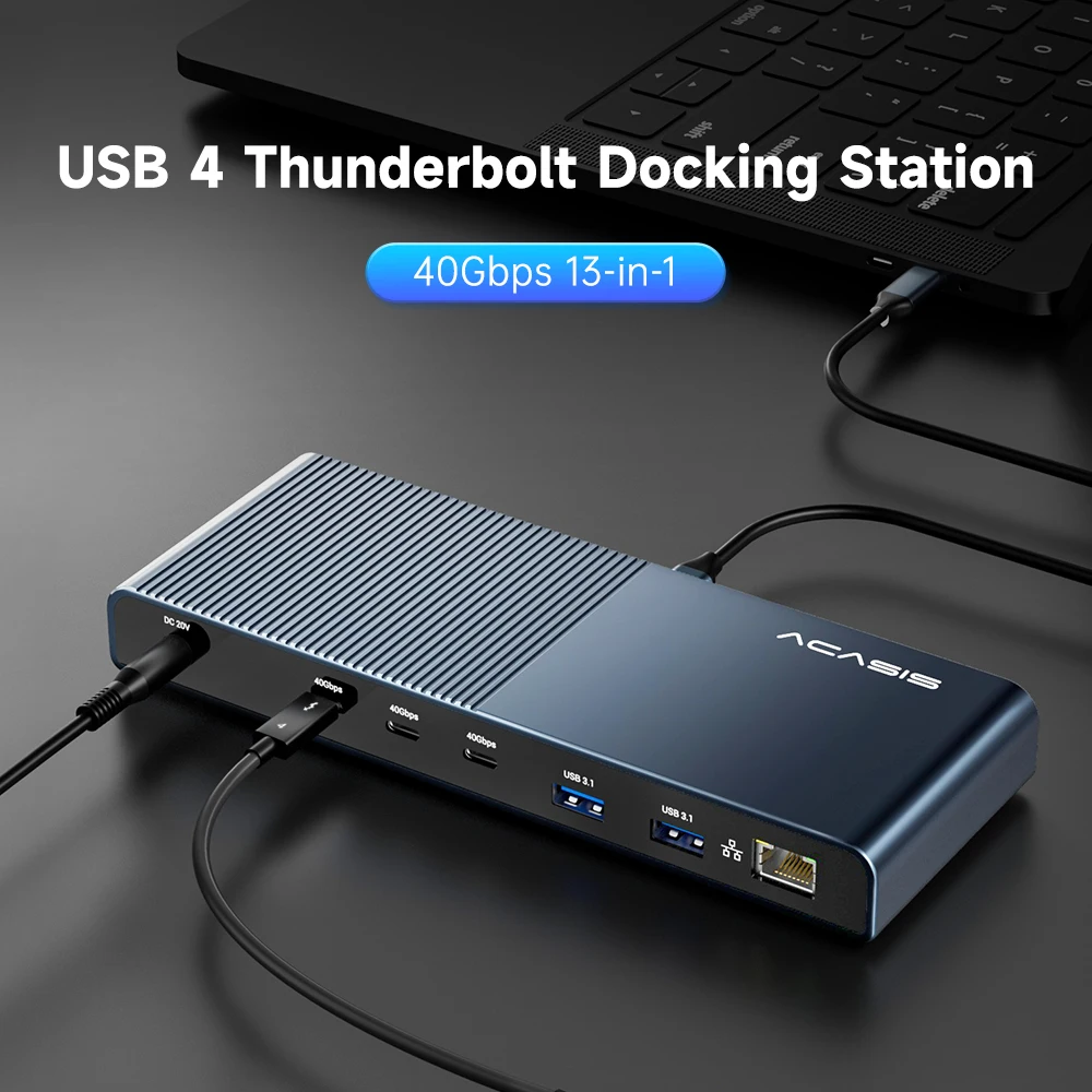 Acasis-Thunderbolt-4-Hub-40Gbps-USB-C-Docking-Station-13-Ports-Type-C ...