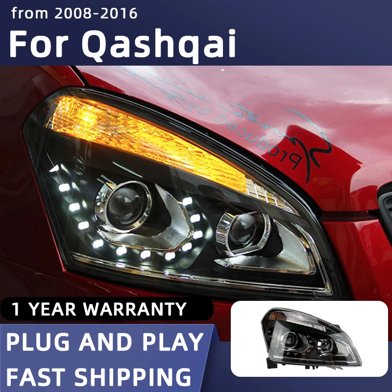Car Styling Headlights for Nissan Dualis LED Head Lamp 2007-2016 ...