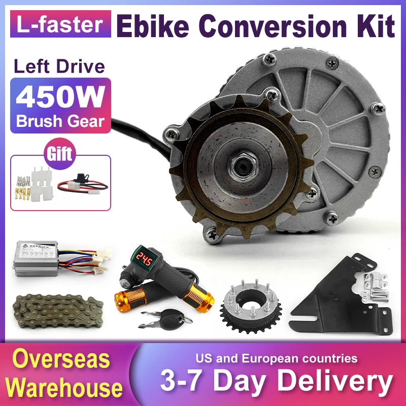 Electric-Bicycle-Motor-Conversion-Kit-for-Bike-Side-Hung-DIY-Fat-Tire ...