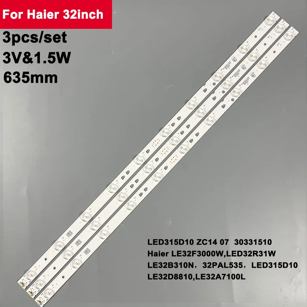 Tira de luces Led de iluminación trasera, accesorio para Haier 32 ...