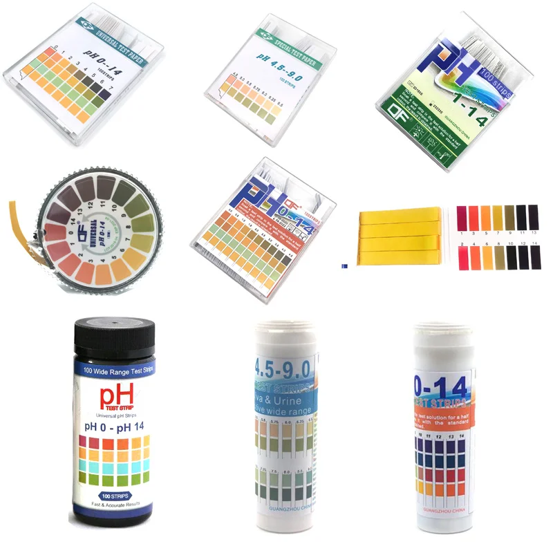 PH0-14-Test-Paper-Laboratory-Household-PH-4-5-9-0-Test-Strips-Indicator ...