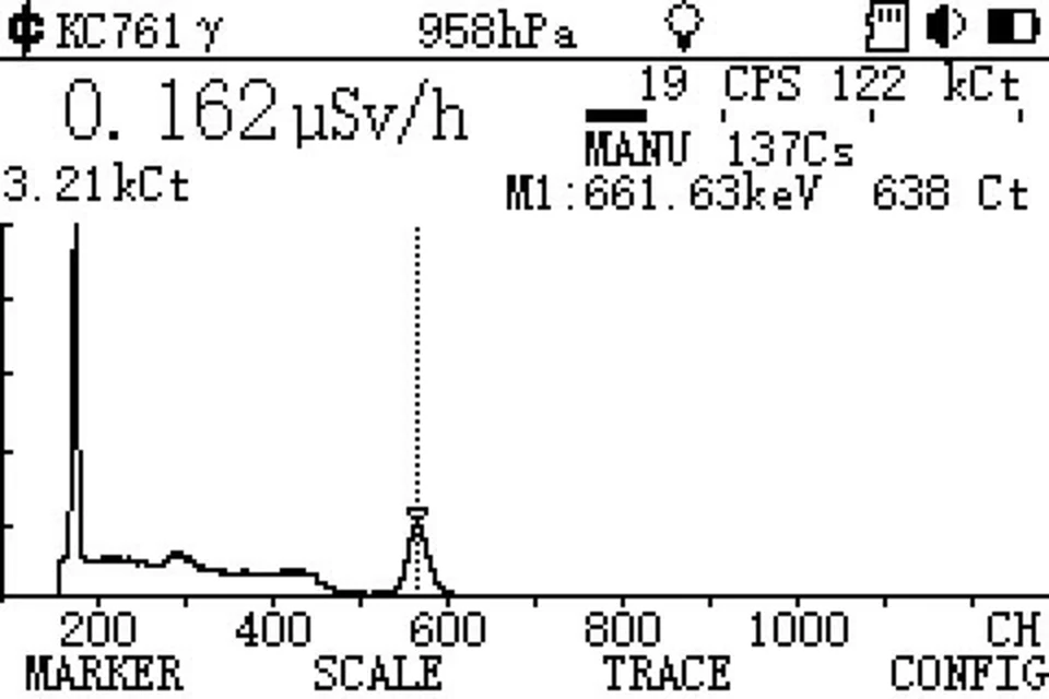 KC761A Spectrometer, nuclear radiation alarm, Geiger counter, MEASALL ...