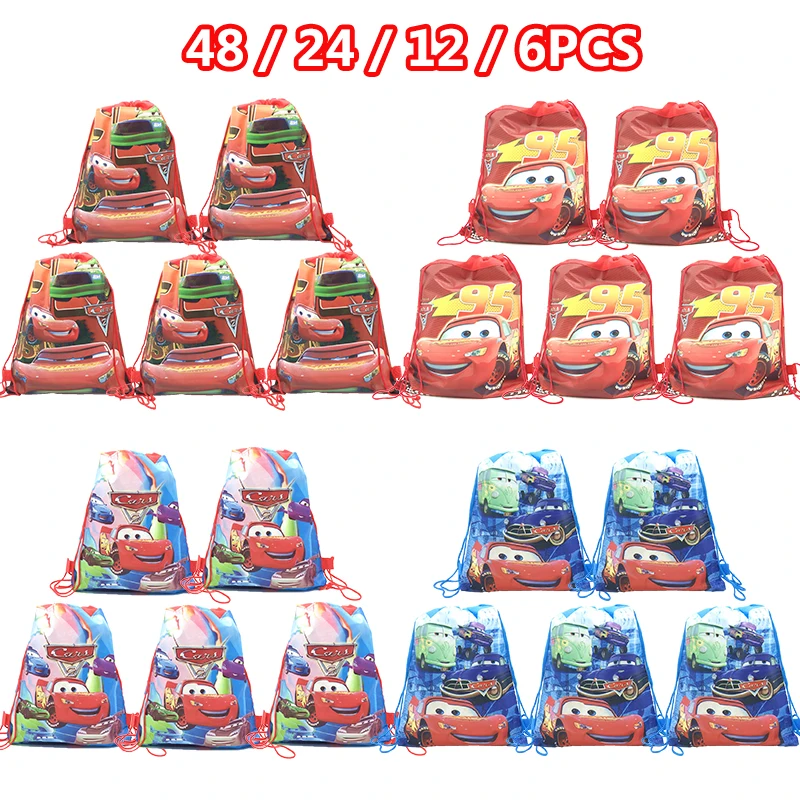 Disney Cars 1pcs/lot Drawstring Bags Kids Favor String Back Bags School ...