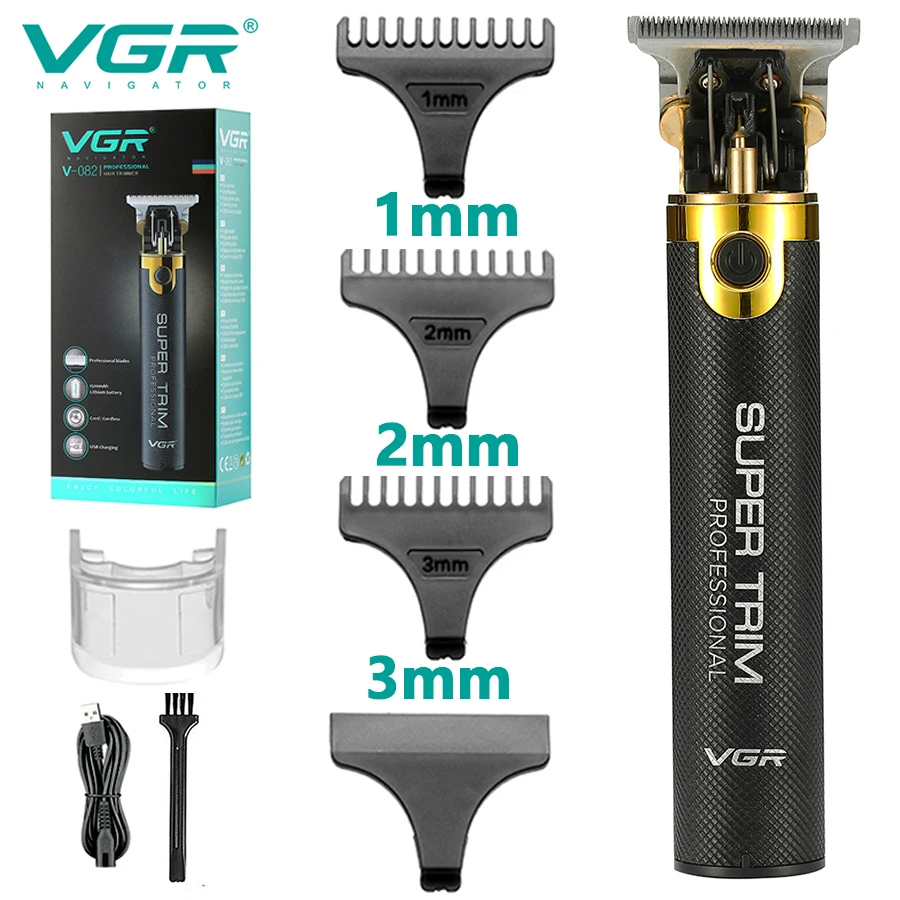 VGR cortadora de pelo profesional T9 para hombre, máquina de corte de pelo inalámbrica ...