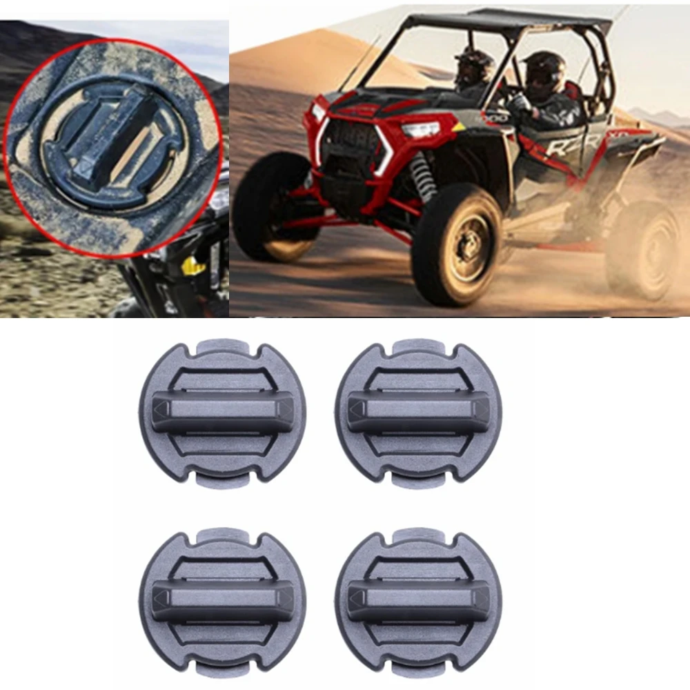 1/2/4 Pcs Black For Polaris RZR 1000 900 XP 4 Turbo Twist Floor Drain ...