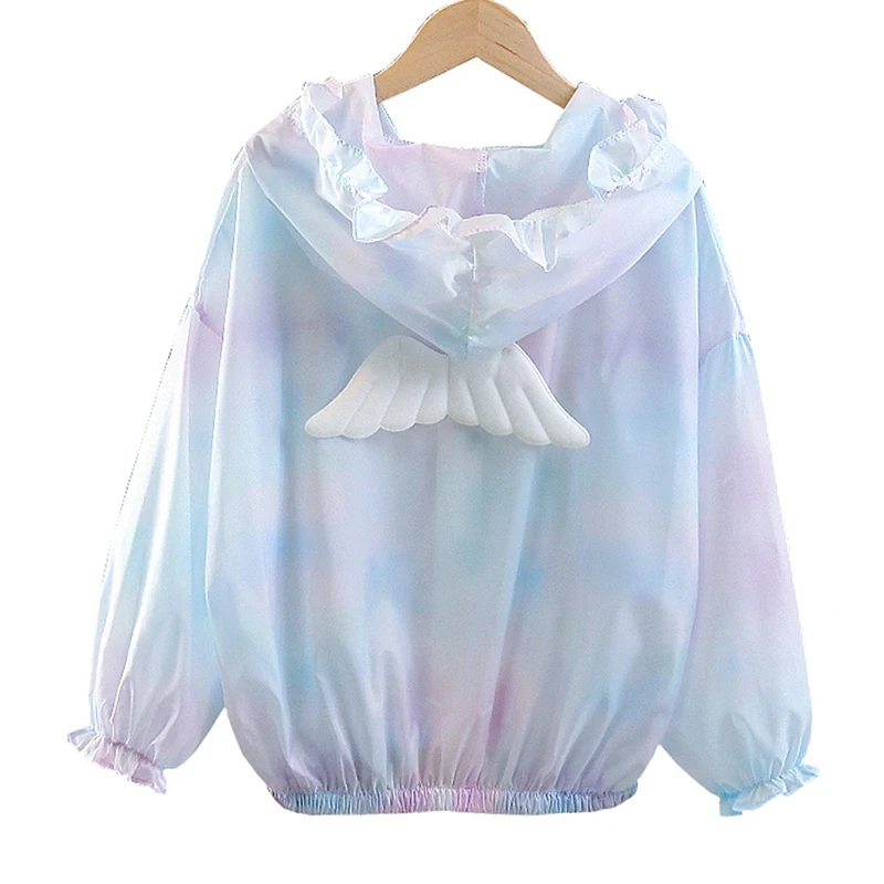 Girls Jacket Outerwear Rainbow Color Girl Coats Kids Summer Kids Coat ...