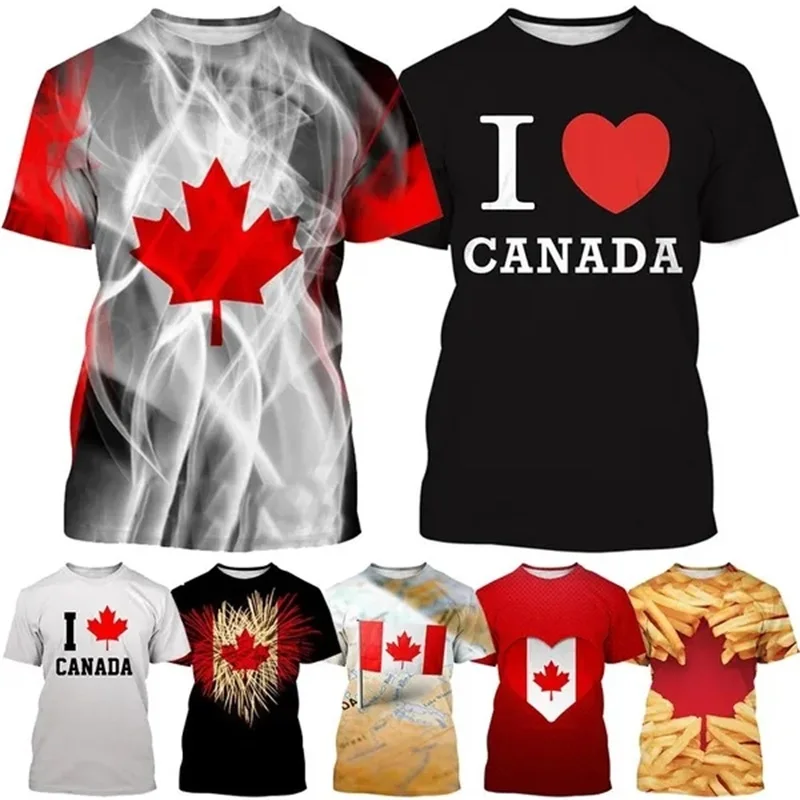 I-Love-Canada-Creative-Graphic-T-Shirts-For-Men-Women-3D-Printed-Casual ...