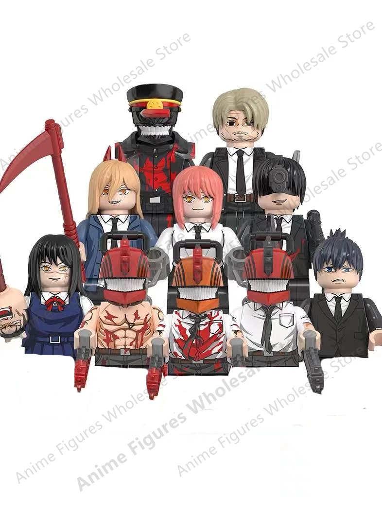WM-blocks-2523-2524-Chainsaw-Man-Denji-Pochita-Anime-bricks-cartoon ...