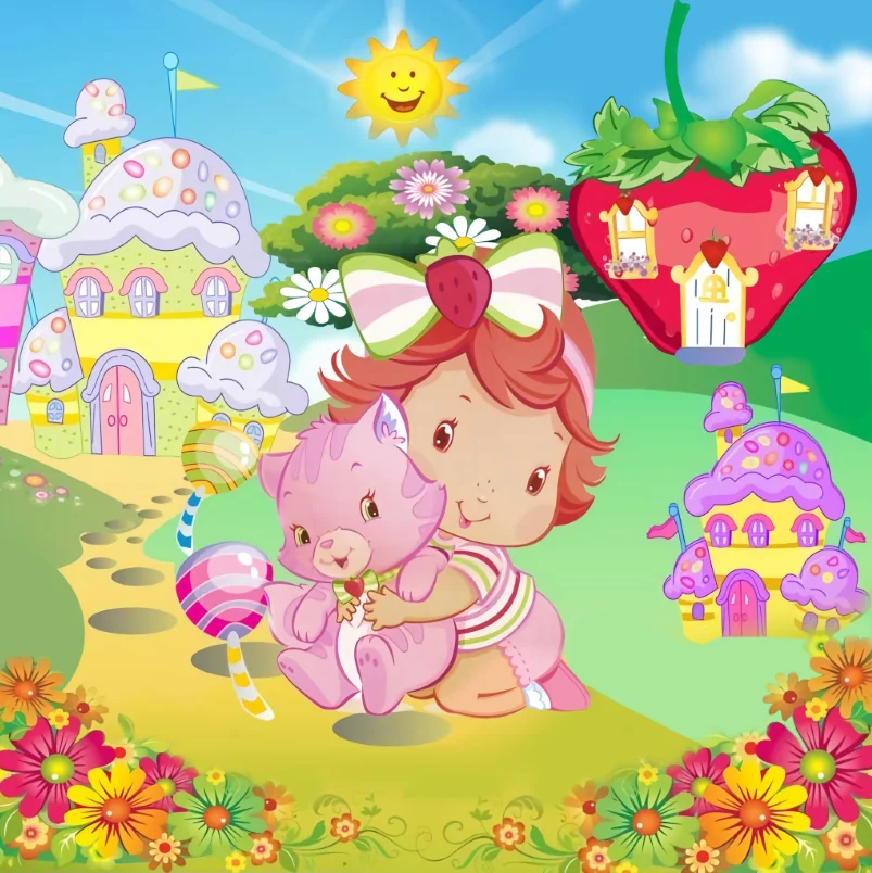 Baby Strawberry Shortcake Background