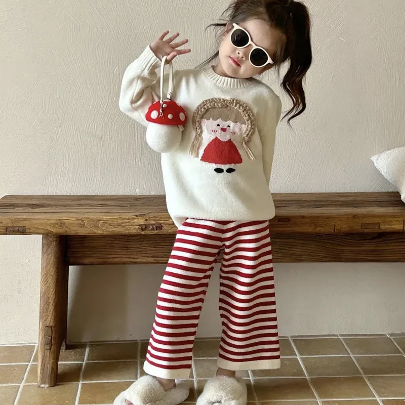 Girls-Sweater-Set-Autumn-Winter-Fashionable-Children-s-Clothing-Little ...
