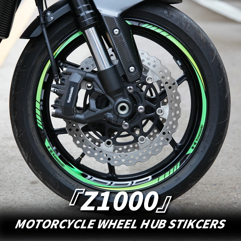 Used-For-KAWASAKI-Z1000-Motorcycle-Wheel-Hub-Stickers-Kits-Of-Bike ...