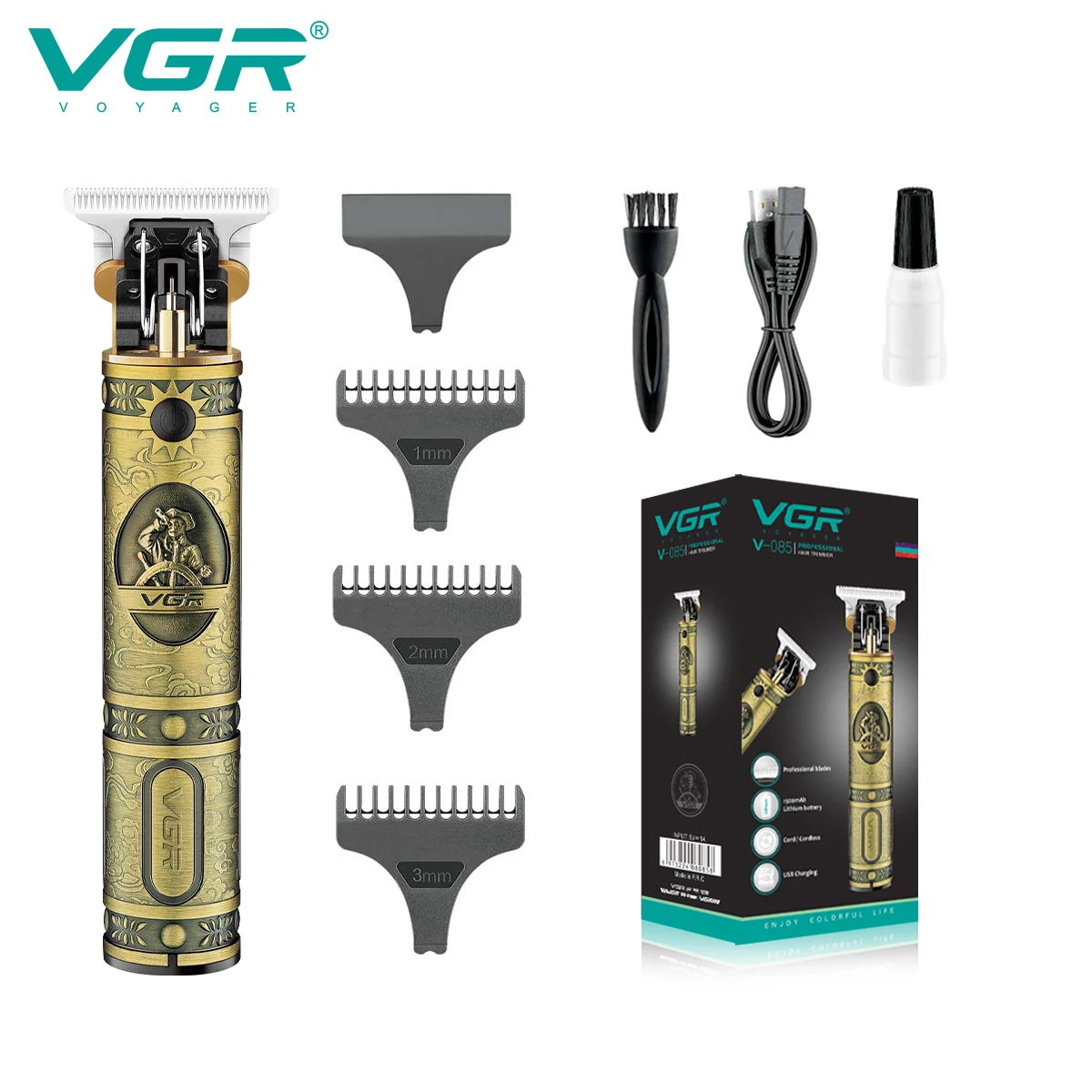 VGR Hair Trimmer Professional Hair Clipper T9 Hair Cutting Machine ...