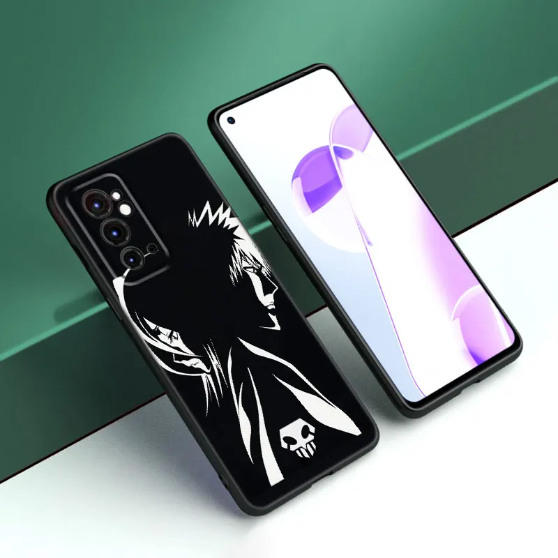 Black & White Anime Bleach Phone Case Cover for OnePlus 9 5G (08)