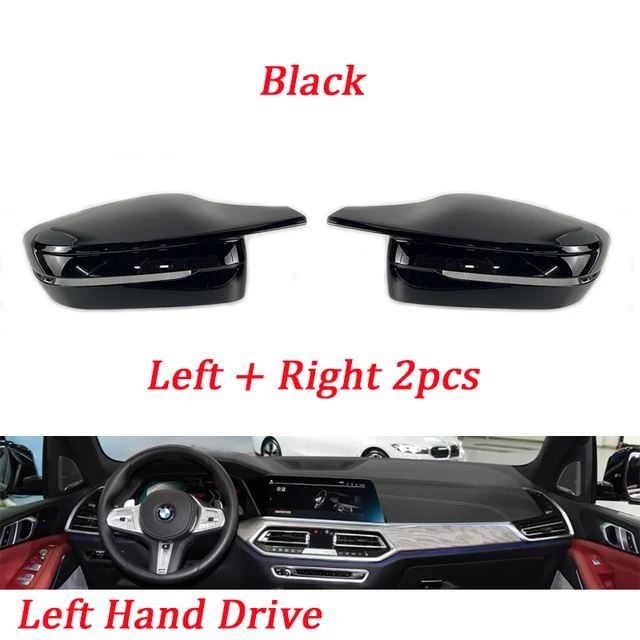 Mirror Cover M Style Car Side Rearview Mirror Cover Cap For BMW 3 4 5 7 ...