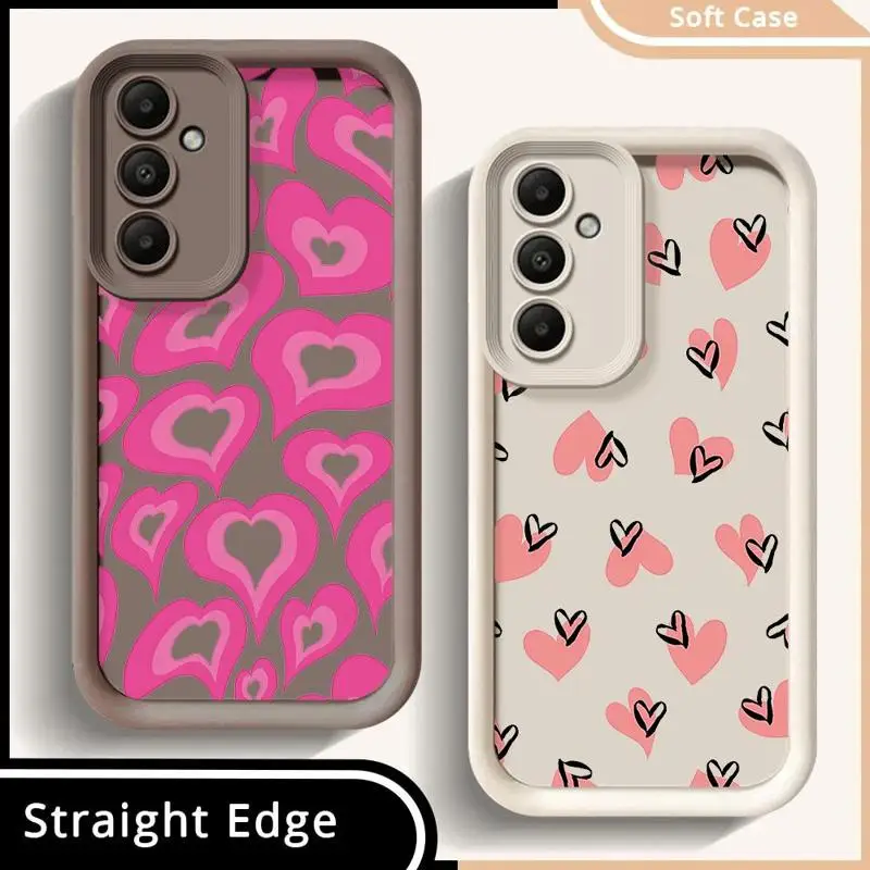 Linda-funda-de-tel-fono-Rosa-INS-Love-Heart-para-Samsung-Galaxy-A20-A71 ...