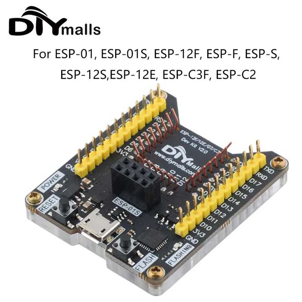 DIYmalls ESP8266 Burning Fixture Development Board Micro USB Port ...