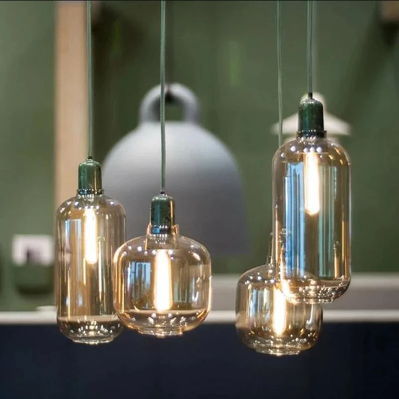 Normann-Amp-Pendant-Lamp-Retro-LED-Glass-Hanging-Lamp-For-Bedroom ...