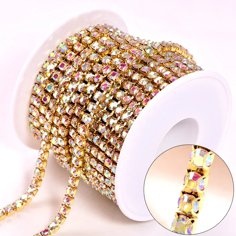 10 Yard Rhinestone Chain Ss16 | Ss16 Rhinestone Chain 10yards - 10 Ss16 ...