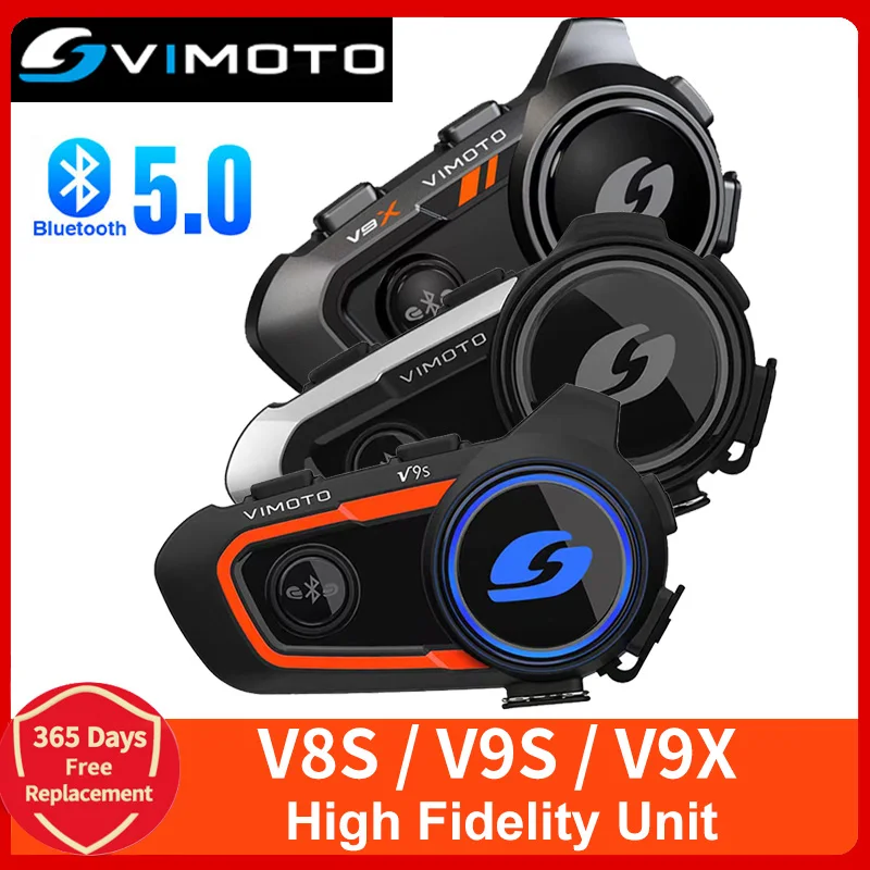 Chinese Version Vimoto V8S/V9S/V9X Motorcycle Helmet Headset Intercom Bluetooth-compatible Easy ...