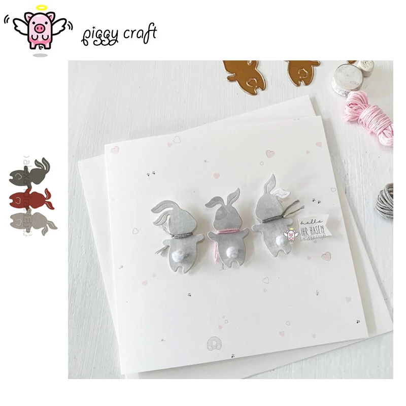Piggy-Craft-metal-cutting-dies-cut-die-mold-Easter-bunny-decoration ...