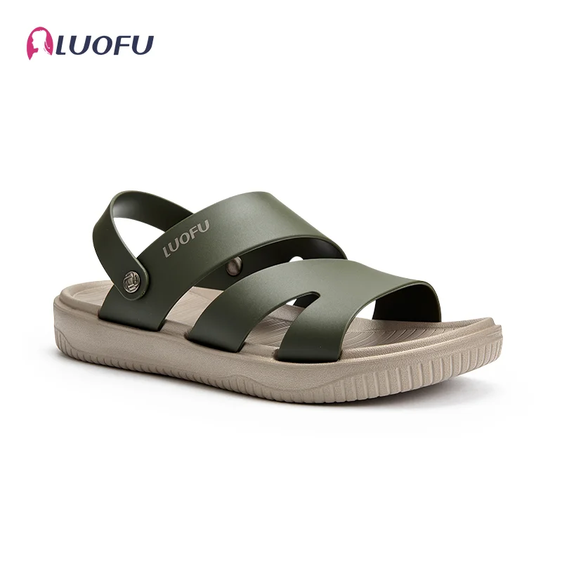 LUOFU Men's Sandals and Slippers, 2024 Summer New Outdoor Simple and ...