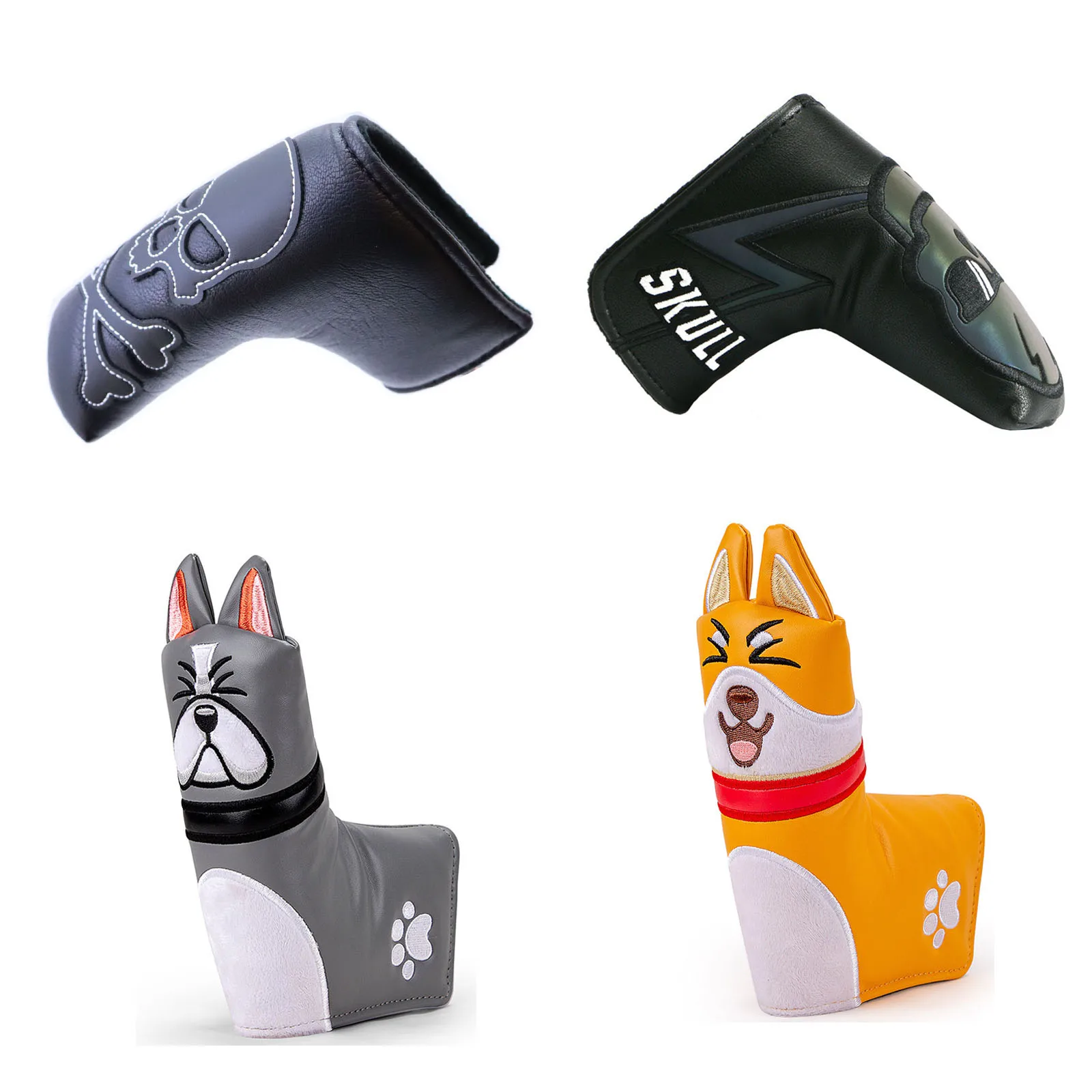 Magnet-Golf-Blade-Putter-Cover-PU-Leather-Embroidery-Golf-Club ...